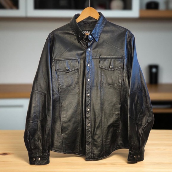 Bullet Brand | Jackets & Coats | Vintage Bullet Brand Biker Leather ...